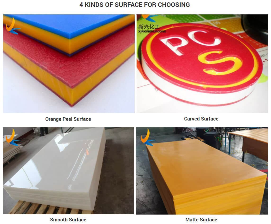 UV Resistant Textured ColorCore 3 Layers Sandwich HDPE Sheet Multi ...